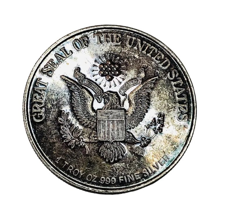 1 Troy Oz American Silver Bullion Coin US MINT Seal Of USA Marine Corps