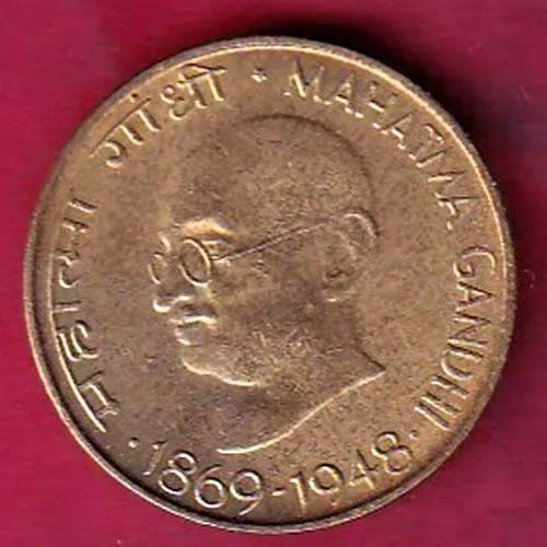 runc epublic india mahatma gandhi 1869 1948 20 paisa coin sk 1332