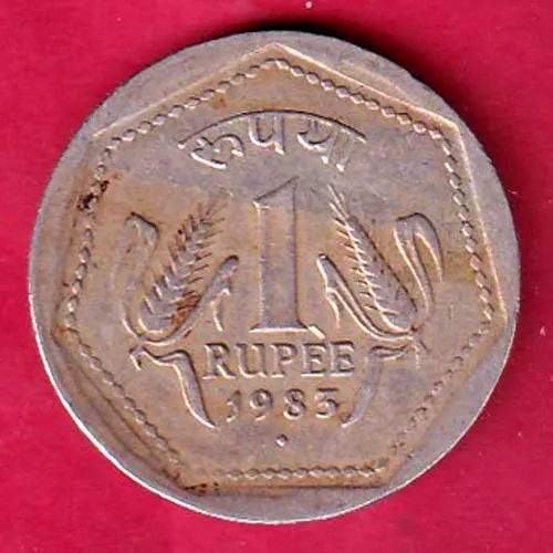 republic india 1983 bombay mint one rupee coin sk 902
